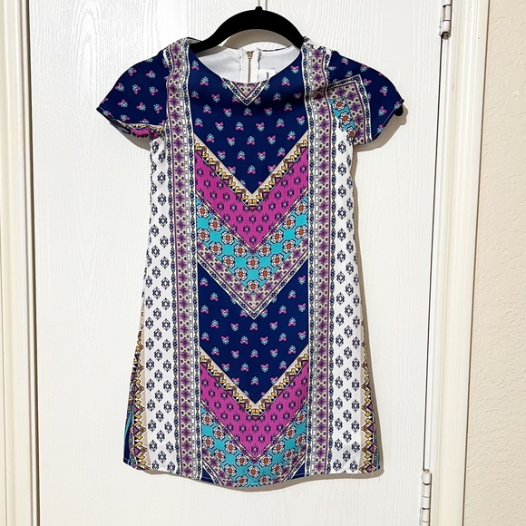 Rare Editions | Dresses | Rare Editions Multi Color Pattern Short ...